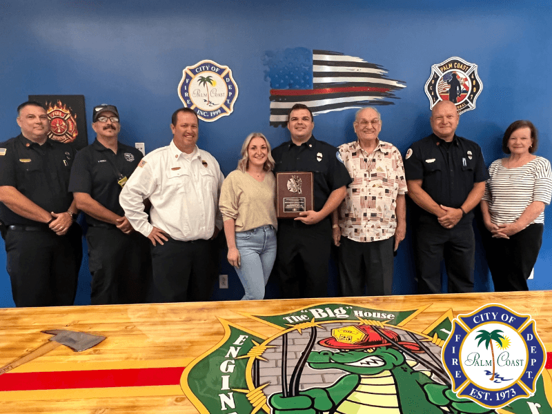 Flagler-Palm Coast Kiwanis Club Names Anthony Pedersen 2022 Firefighter of the Year | Palm Coast ...