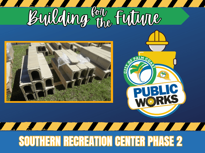 Palm Coast Public Works installs New Drains at Southern Recreation ...