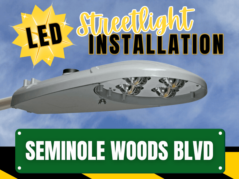 Streetlight Installation Planned for Seminole Woods | Palm Coast Connect