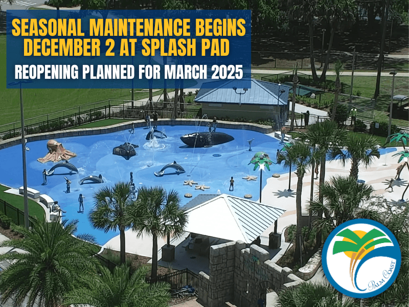 Seasonal Maintenance Begins December 2 at Splash Pad, Reopening Planned ...