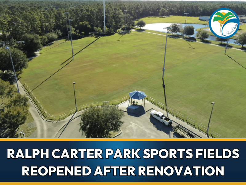 Ralph Carter Park Fields Reopened after Renovation | Palm Coast Connect