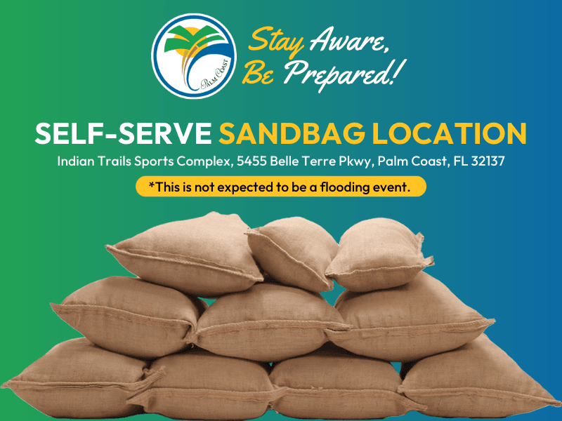 Palm Coast Opens Self-Serve Sandbag Location at Indian Trails Sports ...