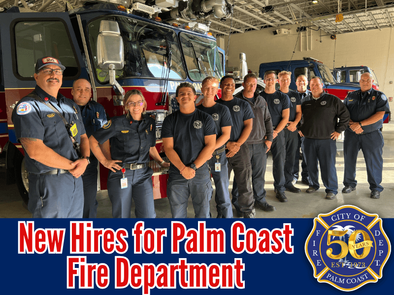 6 New Firefighters Join the Palm Coast Fire Department | Palm Coast Connect